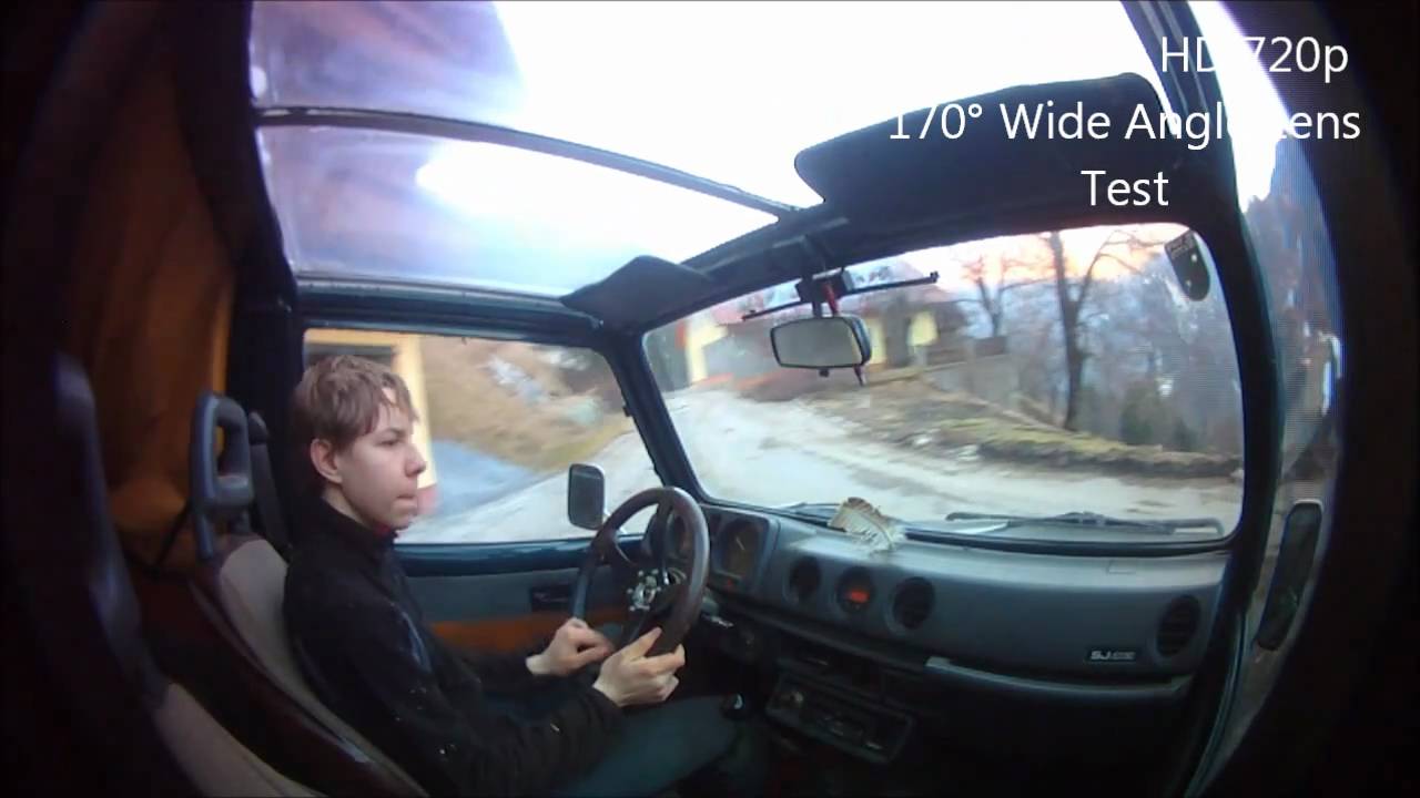 FlyCamOne HD 720p 170° Wide Angle Lens Test - YouTube