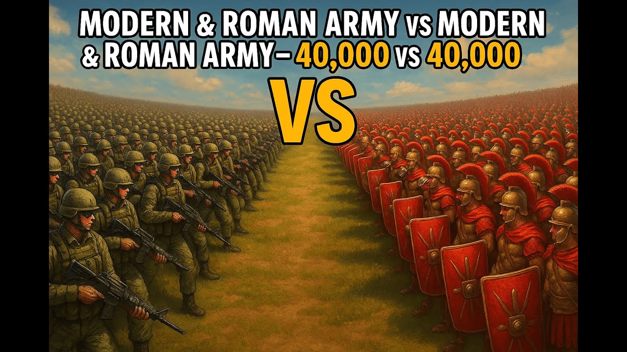 Modern & Roman Army vs Modern & Roman Army – 40,000 vs 40,000 | UEBS 2 ...