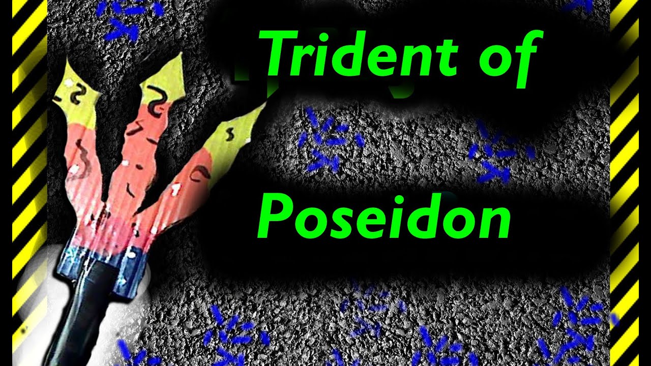 How to make the Trident of Poseidon of paper with your hands, a weapon ...