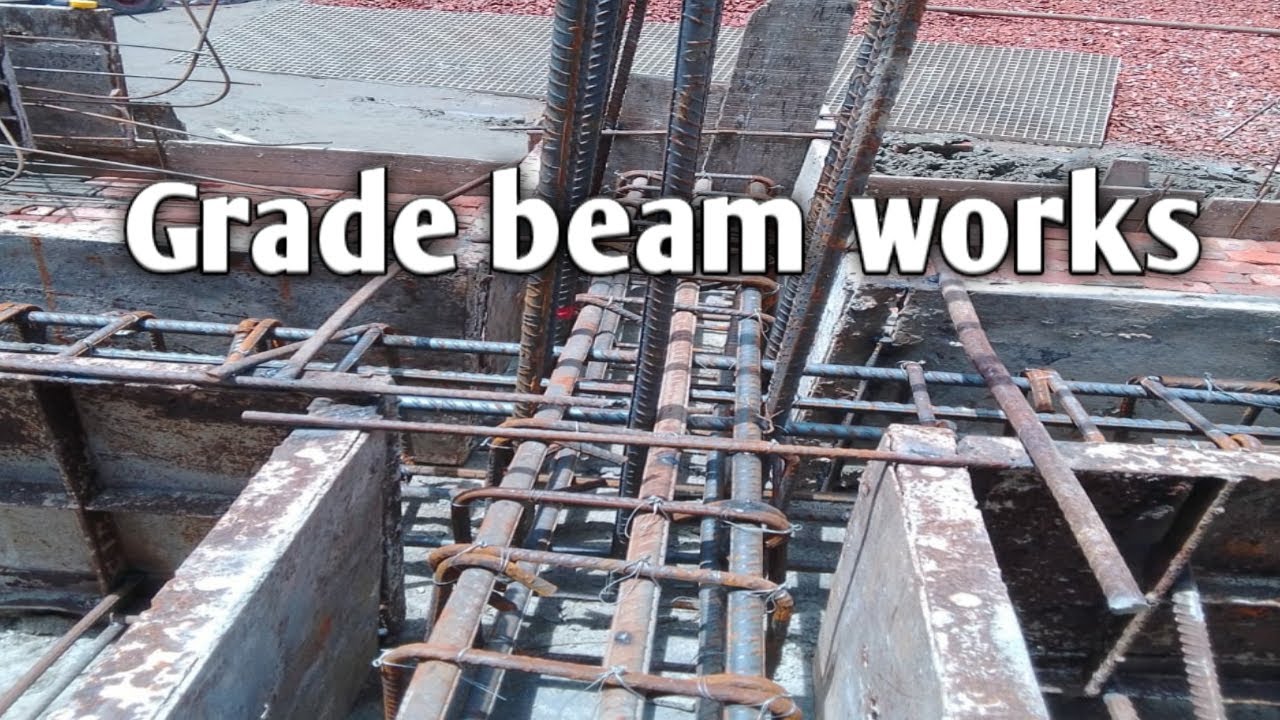 Grade Beam Details || Beam reinforcement works - YouTube