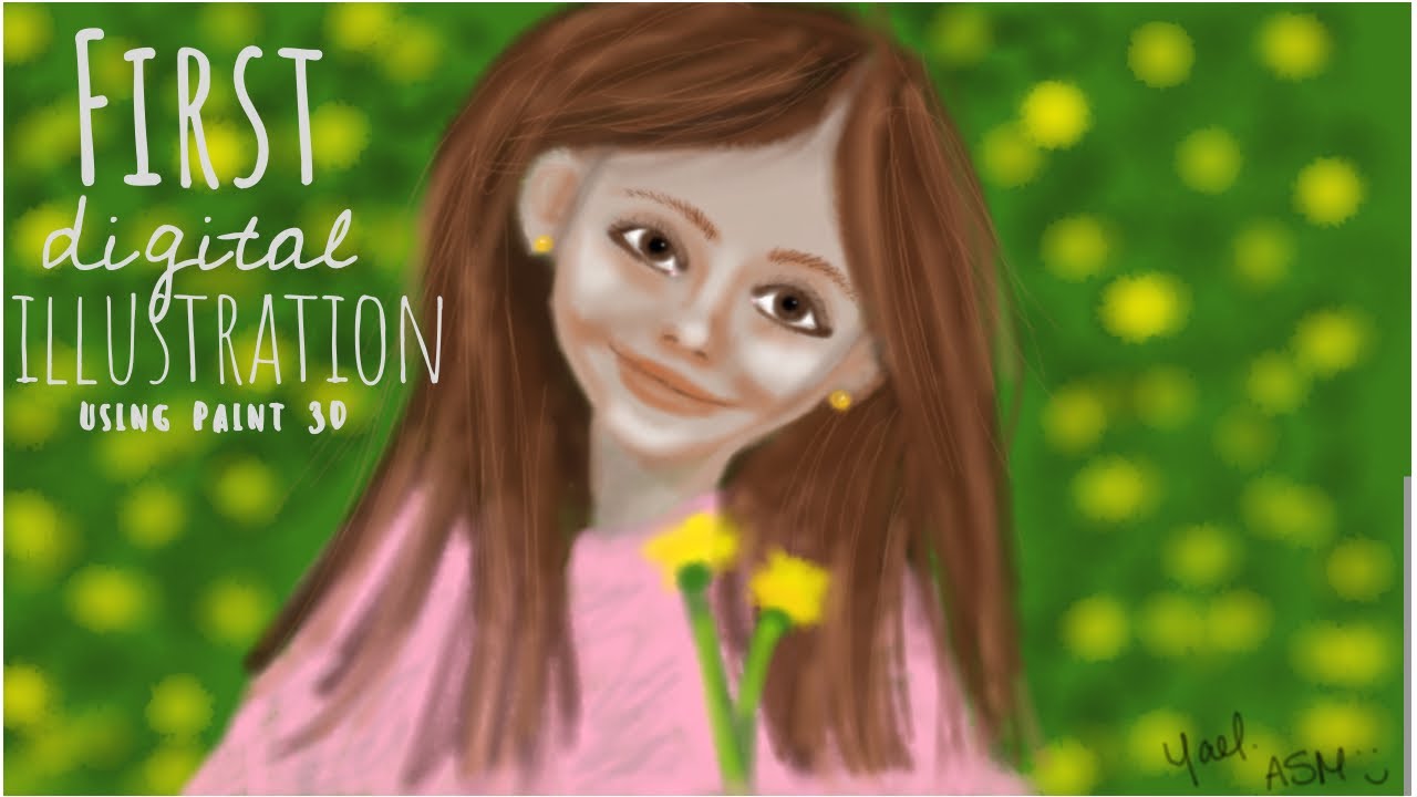 FIRST DIGITAL ILLUSTRATION! - YouTube