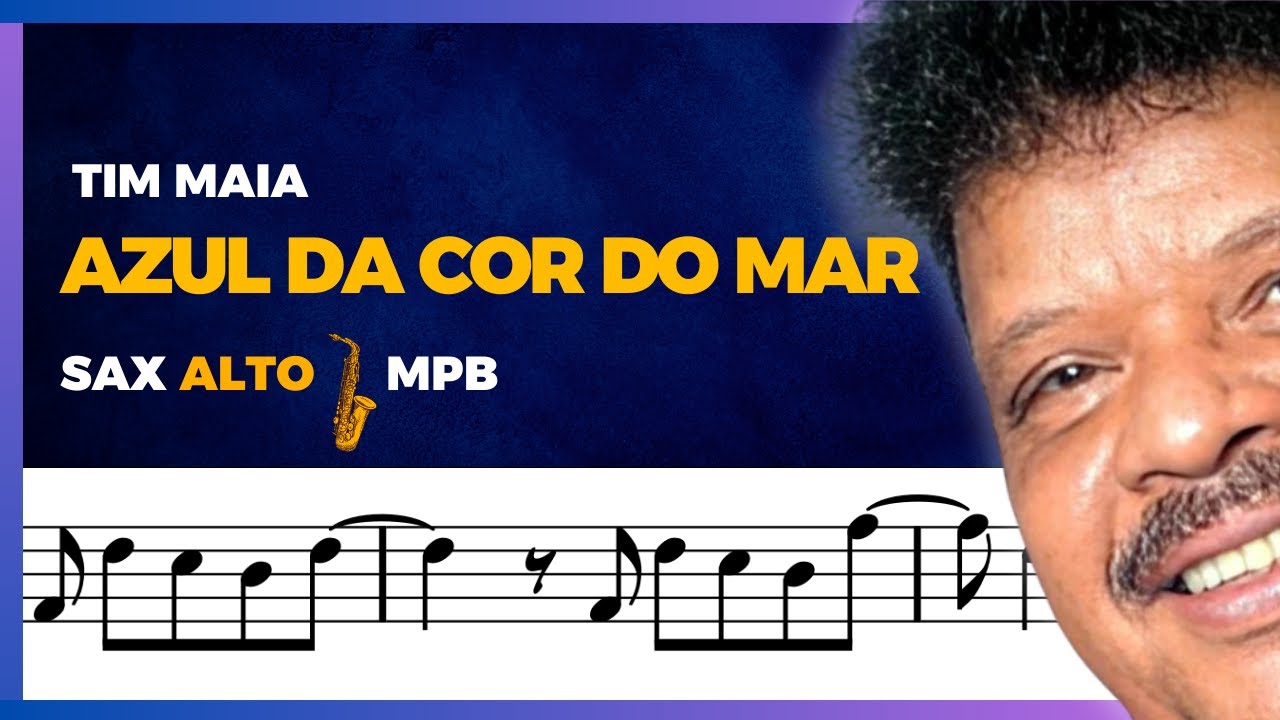 AZUL DA COR DO MAR TIM MAIA | Playback Sax Alto - YouTube