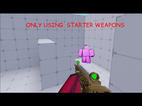 ONLY USING STARTER WEAPONS (Roblox rivals) - YouTube