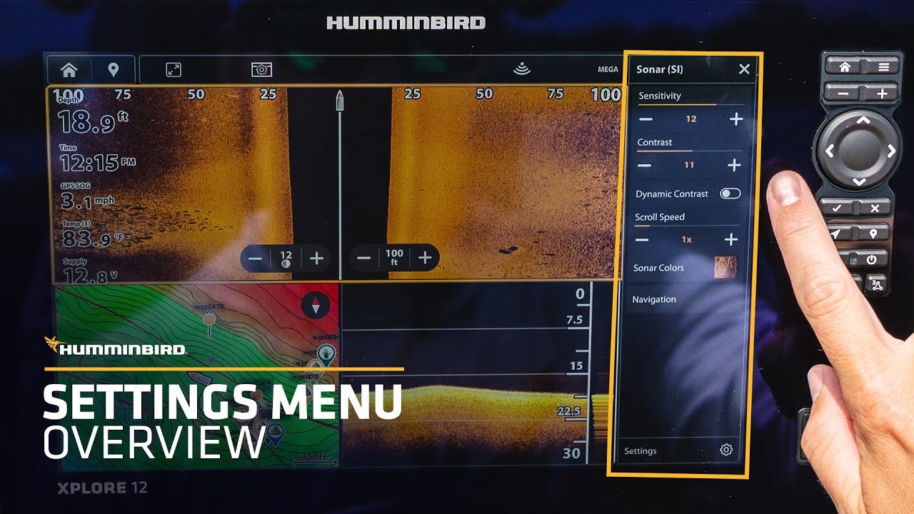 Humminbird Sonar & Chart Settings Menu Overview & How To | XPLORE Fish ...