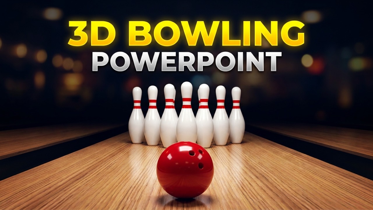 PowerPoint 3D Animation Tutorial - Realistic Bowling Scene in 10 ...