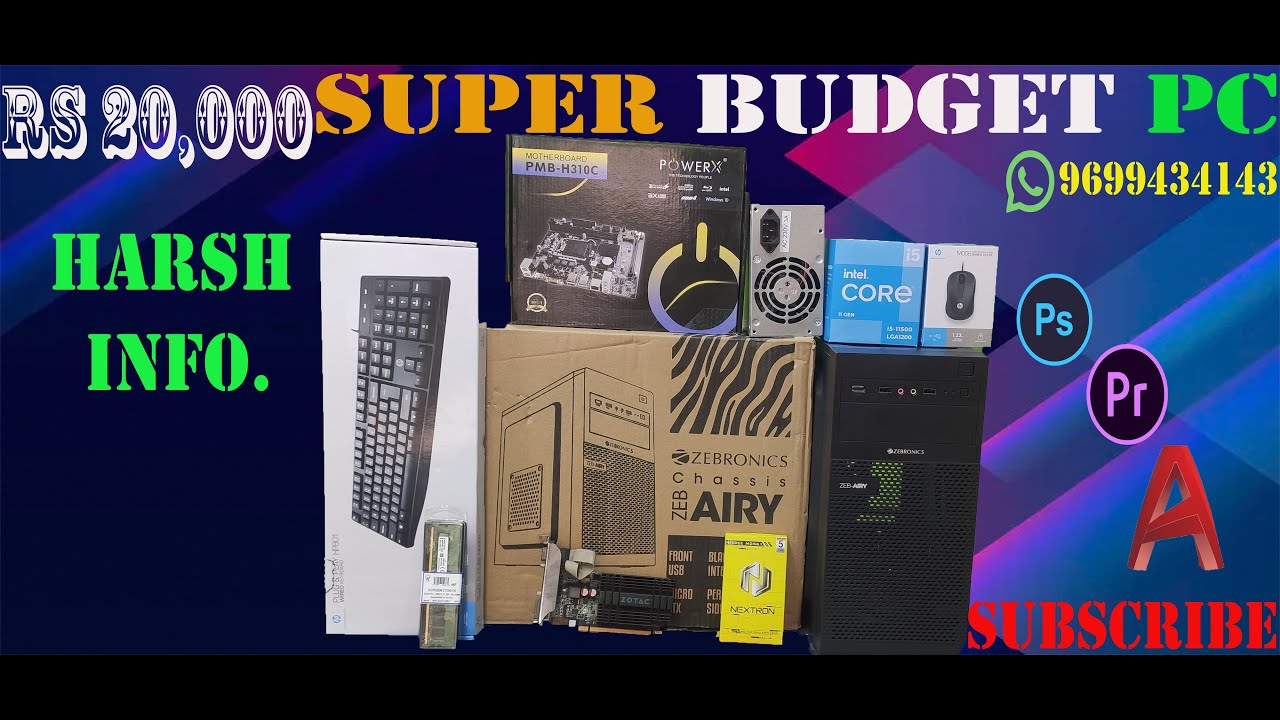 20,000/- Rs Super Budget Gaming PC Build | Cheapest Gaming Build Step # ...
