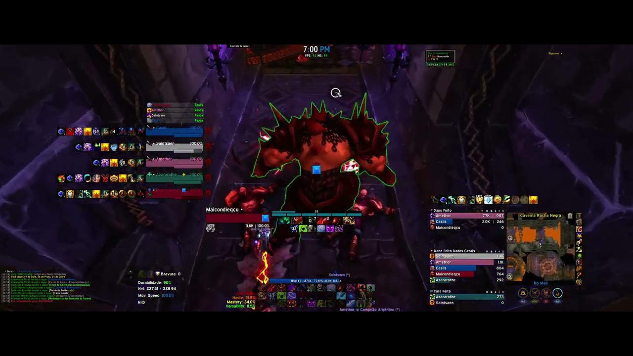 Warcraft - My UI [Ultrawide 21:9] ElvUI scale 0.55 - YouTube