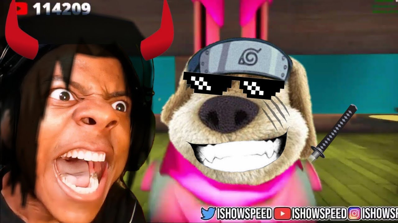 ishowspeed get scared in live while playing SPONGEBOB.EXE.. - YouTube