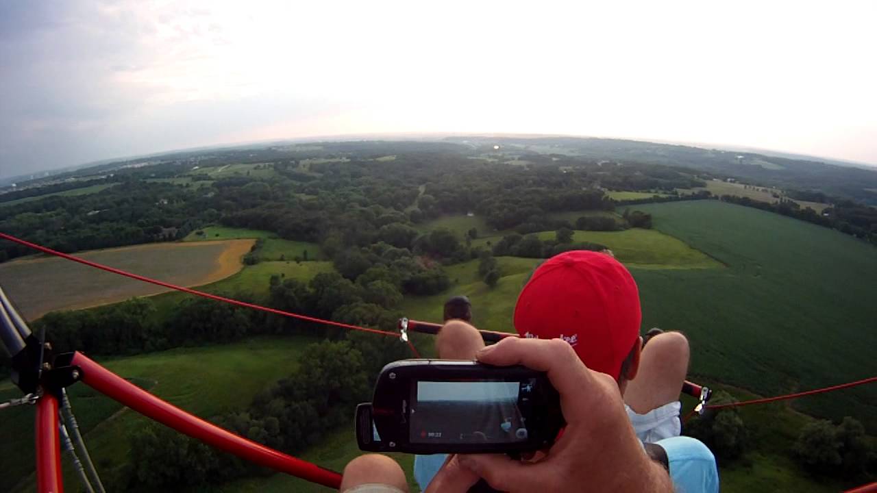 Ride in Powered Parachute - YouTube