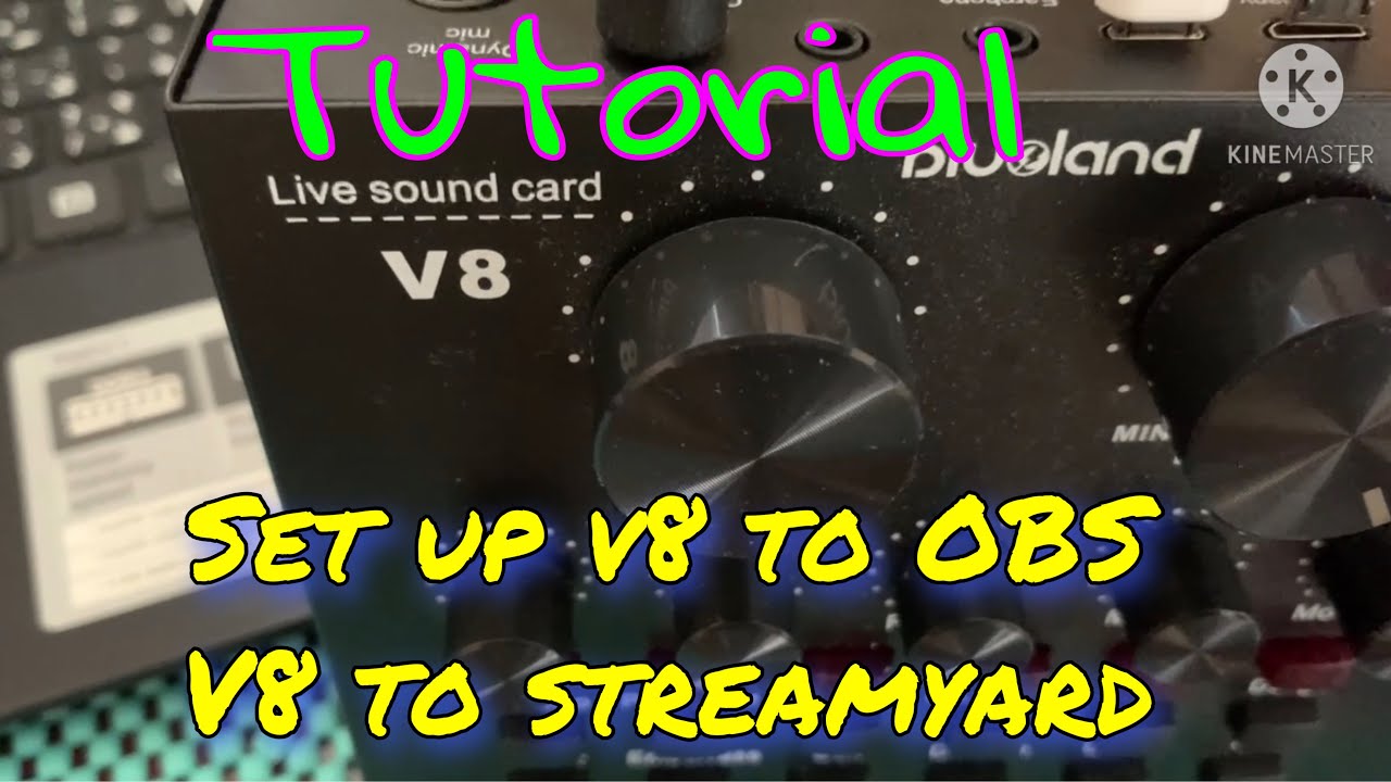 Tutorial /Set Up V8 to OBS and V8 to Streamyard - YouTube