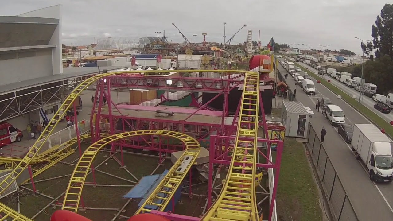 Montanha Russa Feira de Março - Wild Mouse - Única em Portugal - YouTube