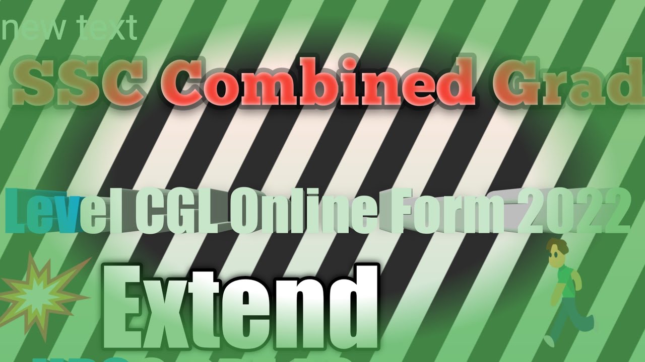 SSC Combined Graduate Level CGL Online Form 2022 extend - YouTube