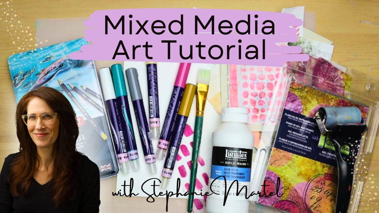 Mixed Media Art Tutorial: Creating "Forever" #2 - YouTube