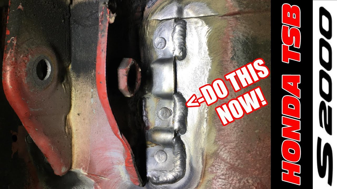 S2000 Upper Control Arm Mount Fix - Honda TSB DIY - YouTube