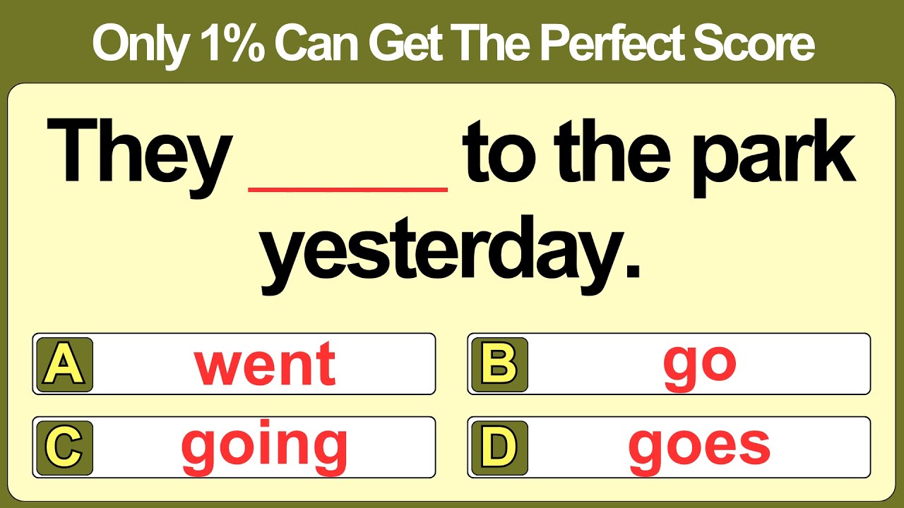 Prove Your Grammar Mastery with 45 Viral Questions || Perfect Scores ...
