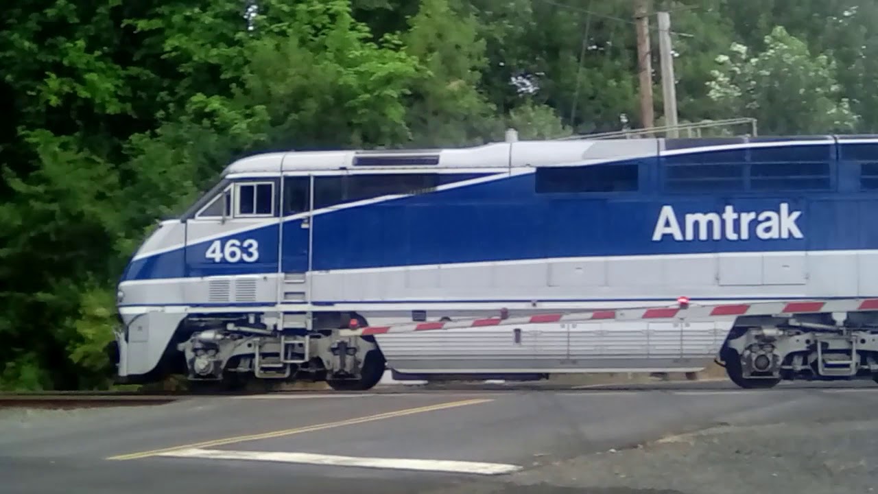 Amtrak talgo train with f-59 phi loco from f59 Amtrak California loco ...