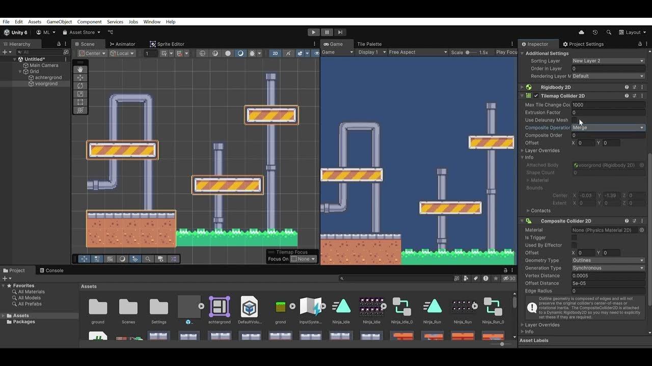 Unity 2D 5.3 Tilemap Collider - YouTube