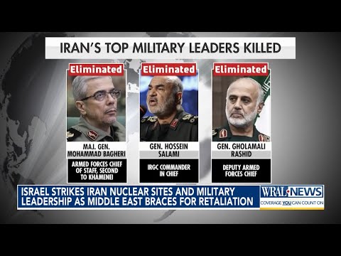 Israel strikes Iran's nuclear and military sites, and kills its top generals