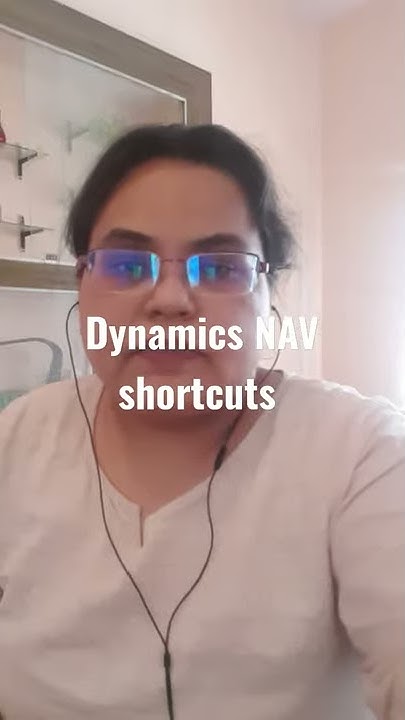 MS Dynamics NAV shortcuts - YouTube