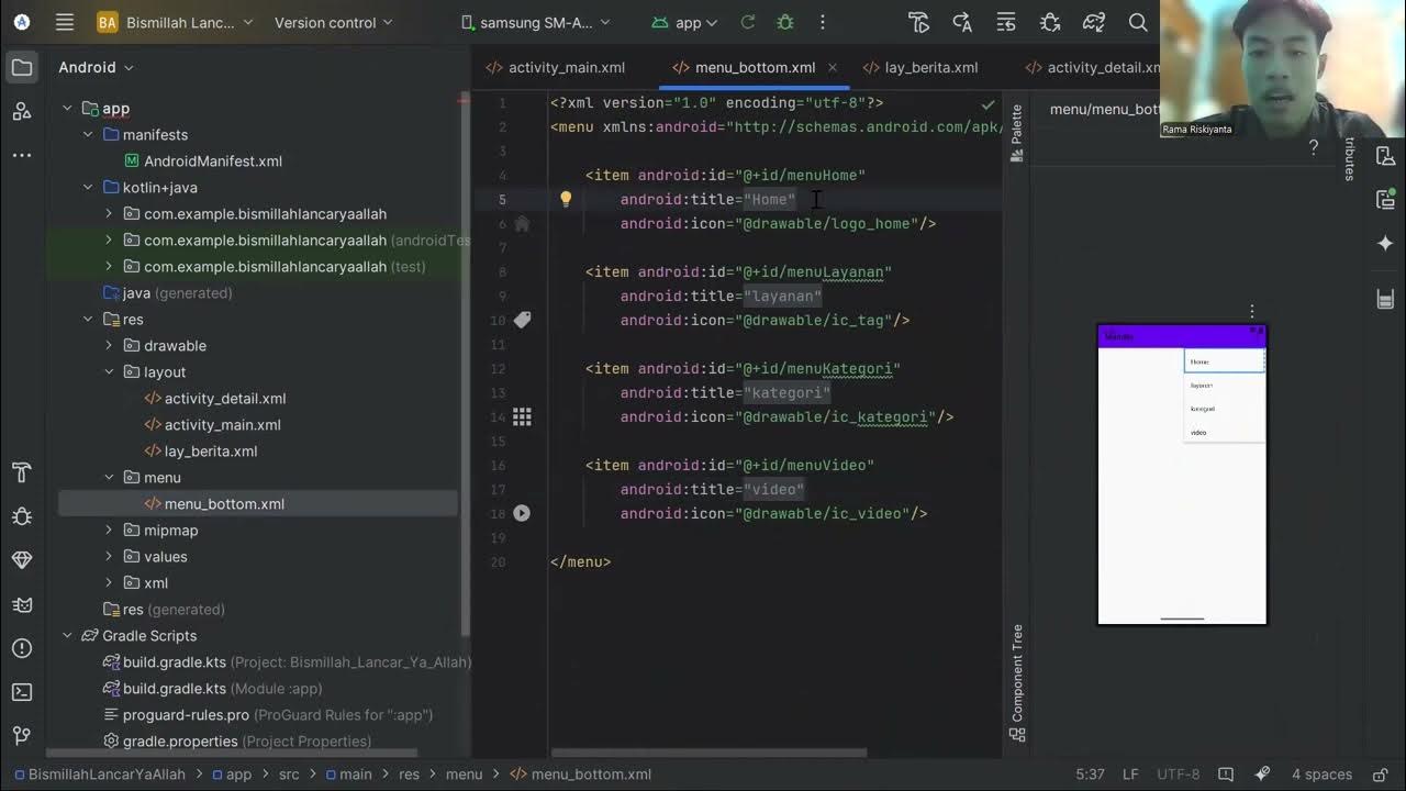 Pembuatan Mandiri News (Android Studio: Kotlin) - YouTube