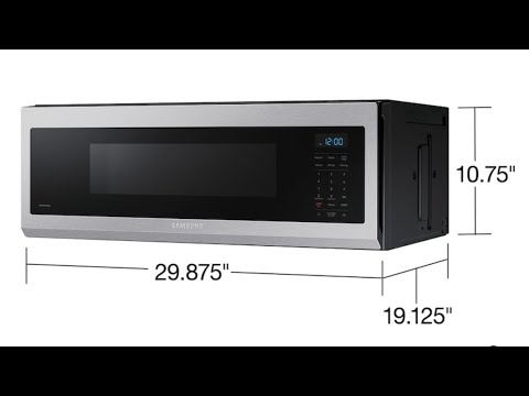 Samsung 1.1 cu ft. smart slim over the range microwave installation ...