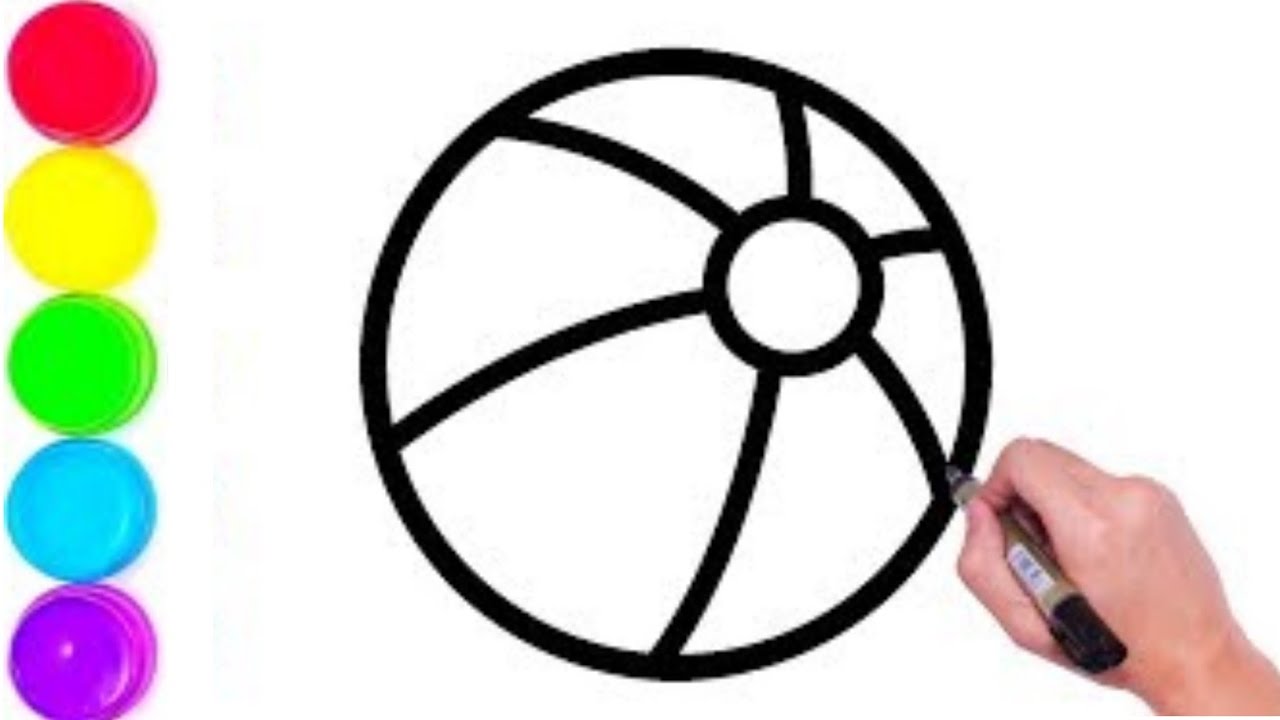 Ball Drawing For Beginners | How To Draw Ball | Easy Ball Drawing ...