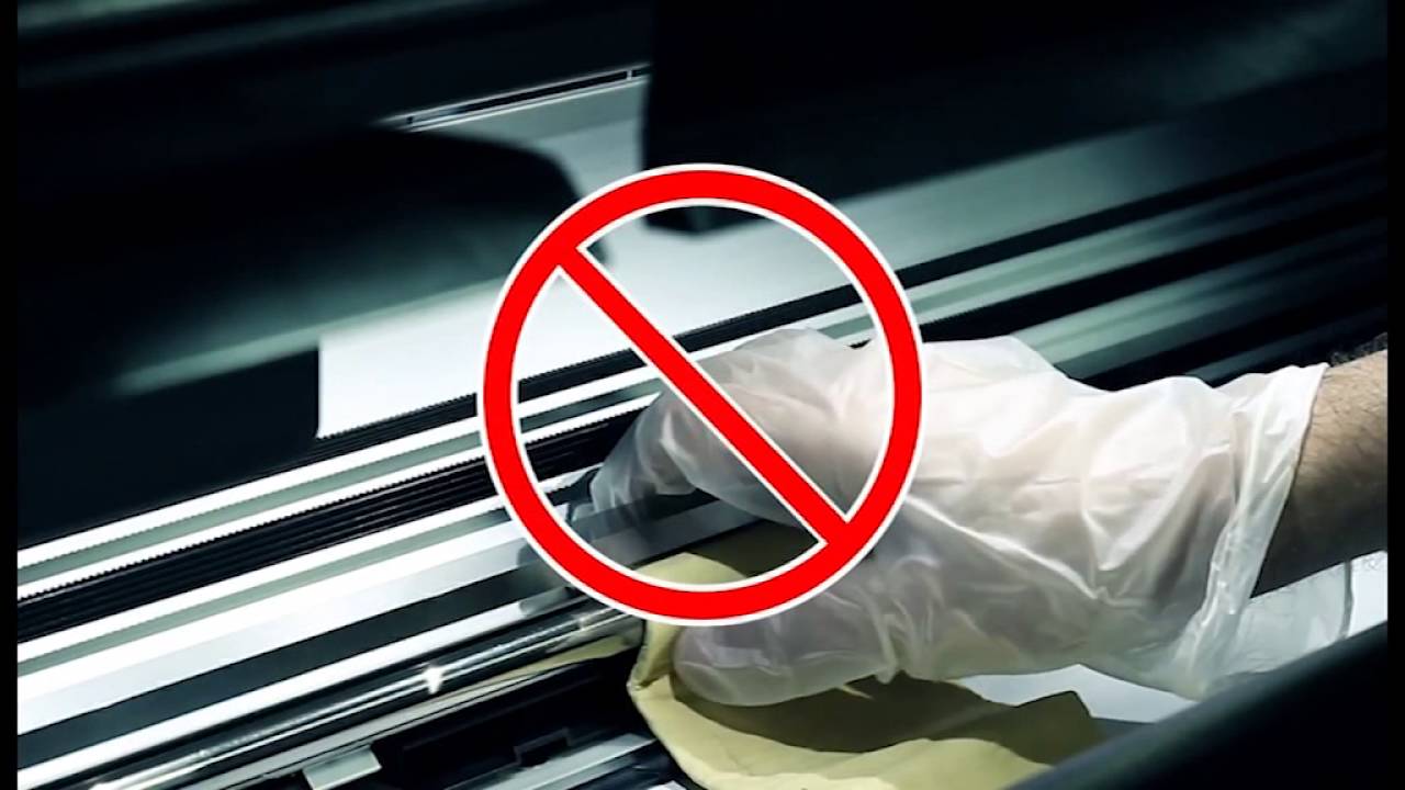 Cleaning and Lubricating the Carriage Rod on the HP Latex 300 Printer ...