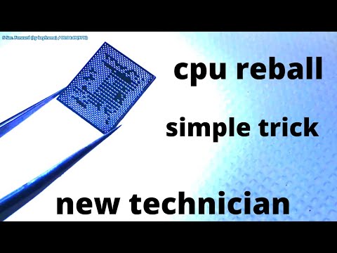 cpu reballing kaise kre !! how to reball cpu !! cpu reball simple ...