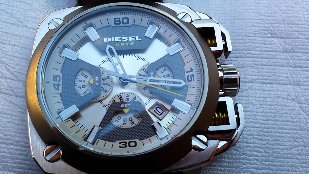 Relogio Diesel Dz7343 Quadrado - YouTube