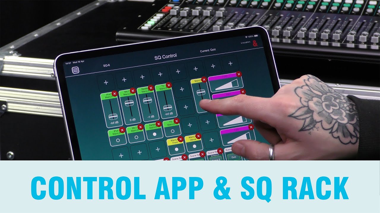 SQ V1.6 Features - SQ-Control App and Screen on SQ-Rack - YouTube