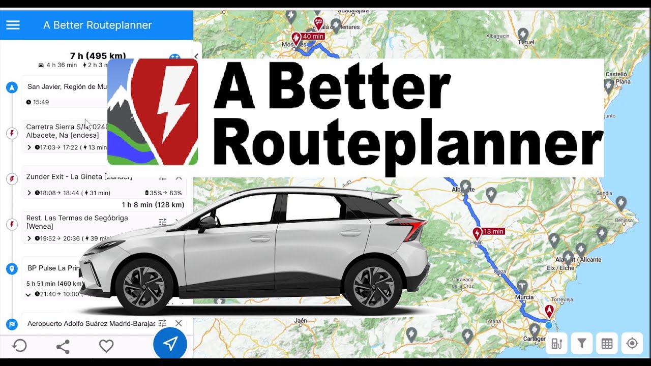 COMO PLANIFIQUE MI VIAJE DE 900Kmt EN MG4 CON EL ABRP, GOOGLE DOCS, MAPS Y ELECTROMAPS. - YouTube