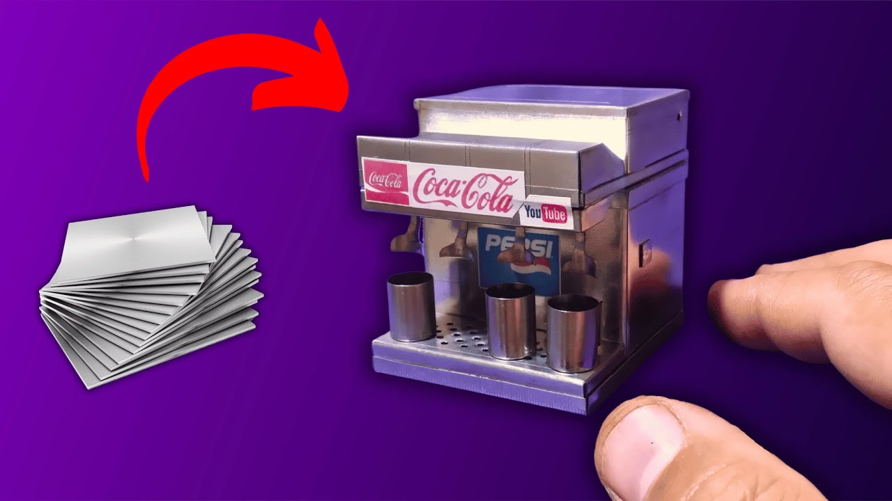Homemade machine - Making Miniature coca cola Soda Fountain Machine at ...