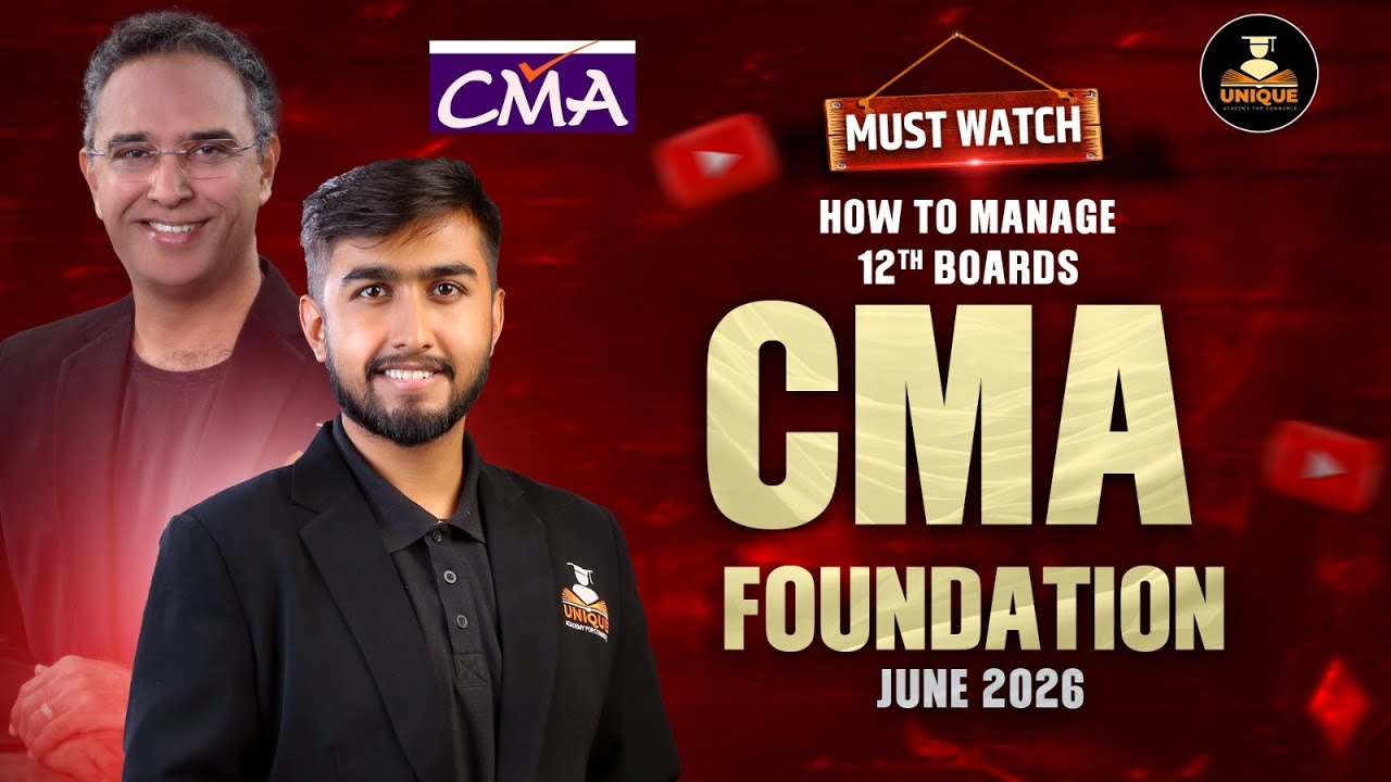 How to Manage 12th Boards and CMA Foundation June 2026 - YouTube