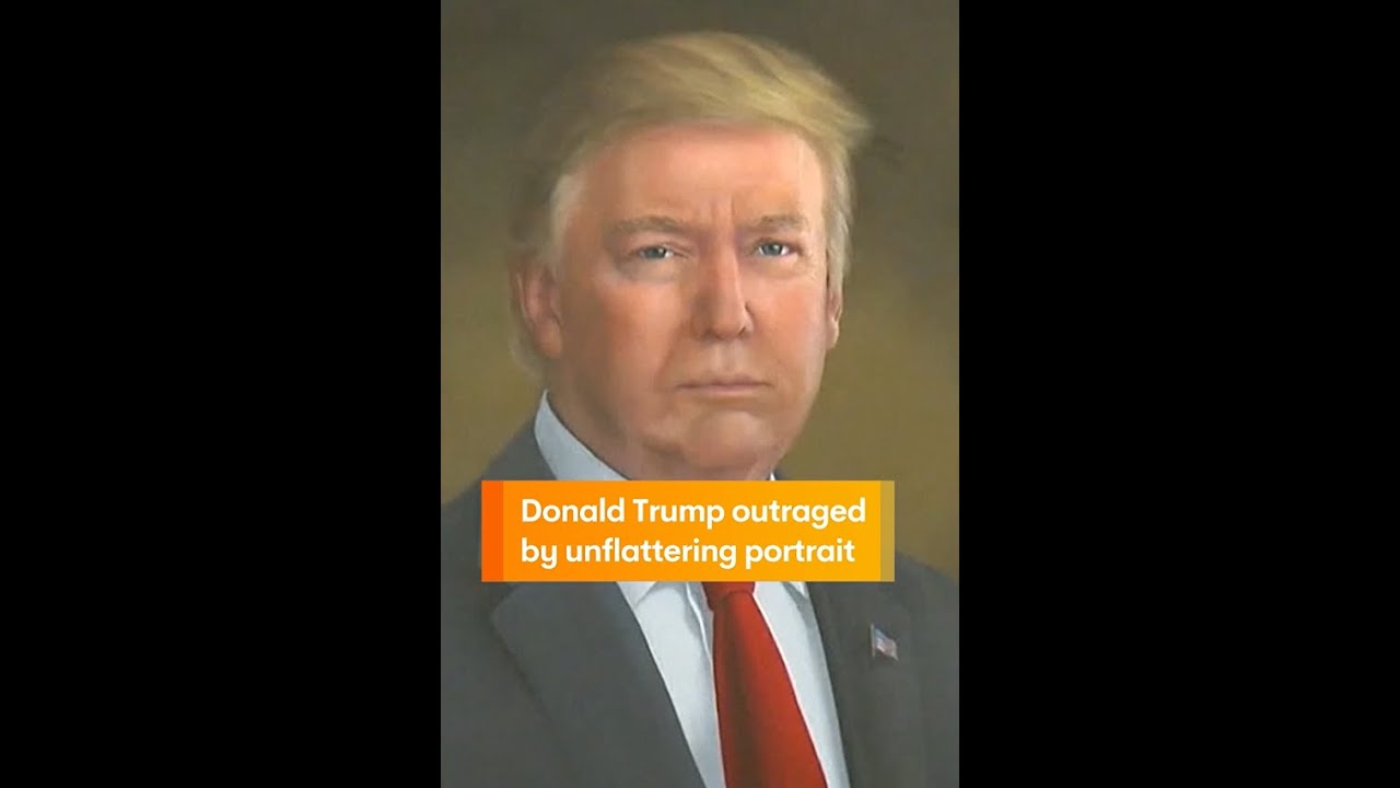 Donald Trump Outraged By Unflattering Portrait - YouTube