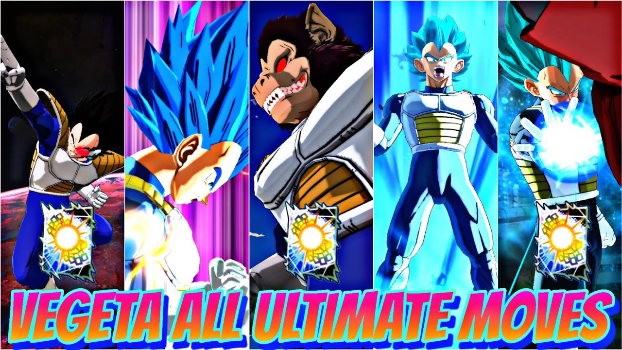 VEGETA ALL ULTIMATE MOVES 🔥!!! IN DRAGON BALL LEGENDS - YouTube