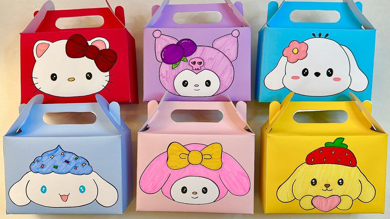 [💸paper diy💸] SANRIO BLIND BOXES unboxing! | asmr - YouTube