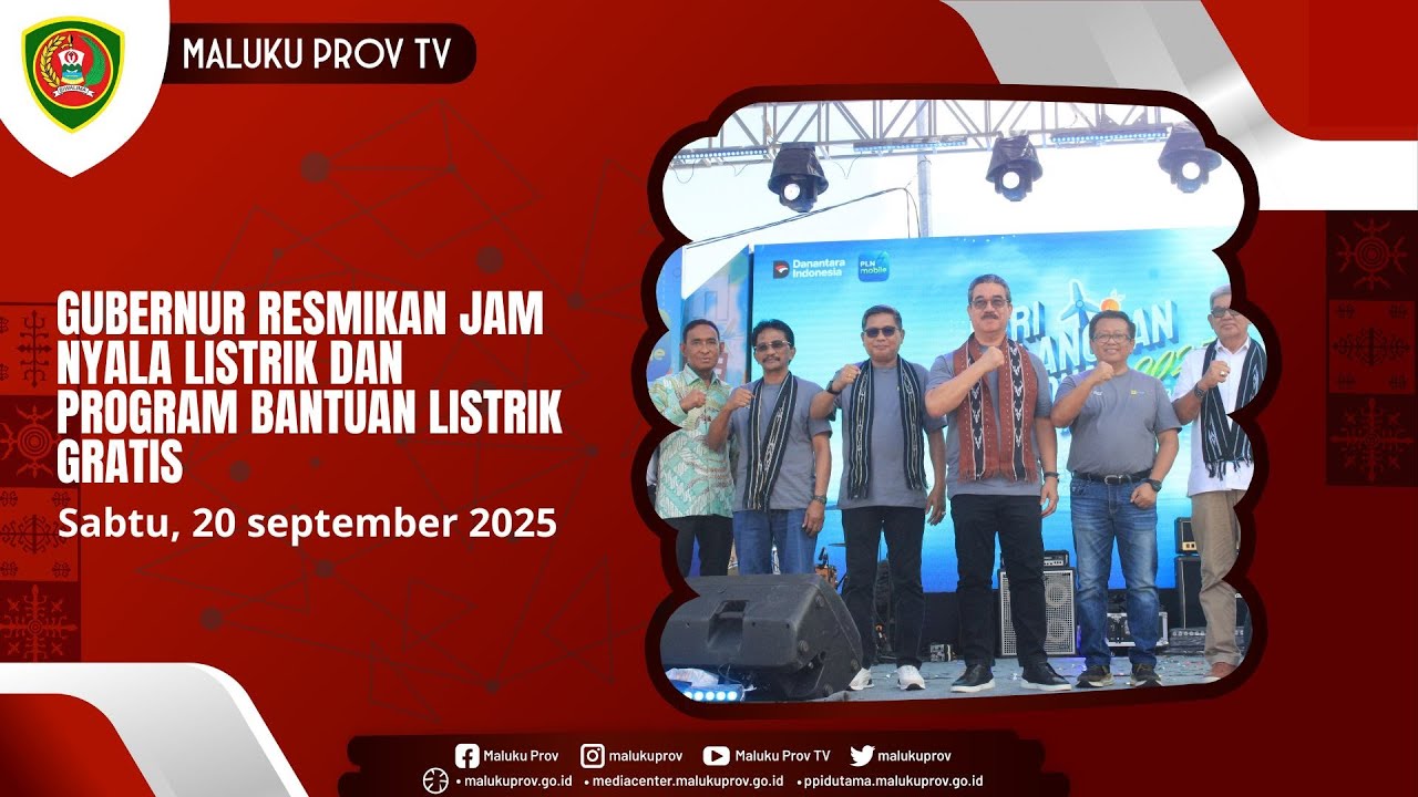 GUBERNUR RESMIKAN JAM NYALA LISTRIK DAN PROGRAM BANTUAN LISTRIK GRATIS ...
