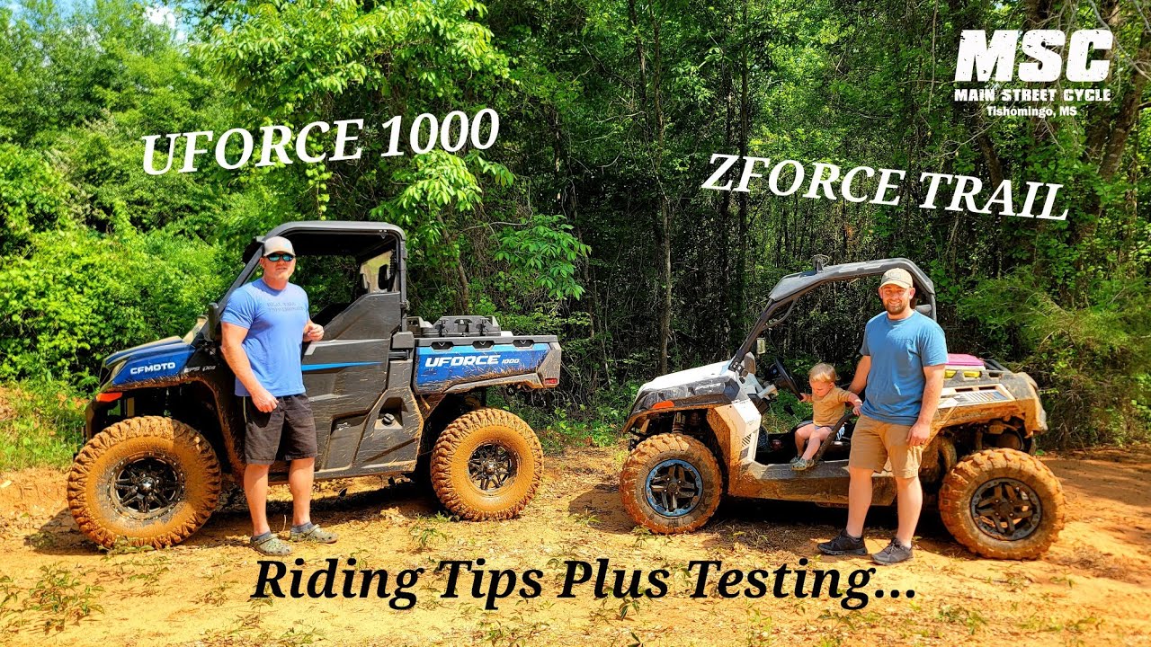 ZFORCE 500 Trail & UFORCE 1000 Test Ride at Secret Location - YouTube