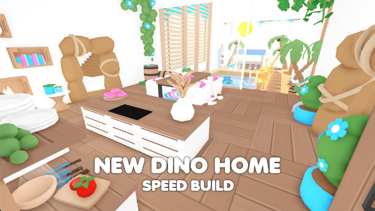NEW Dino home *SPEED BUILD* in Adopt me! - YouTube