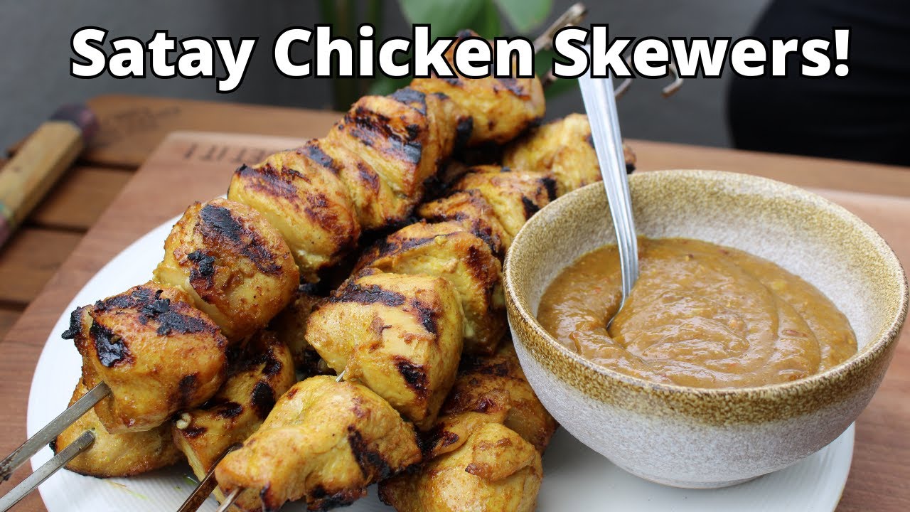 Satay Chicken Skewers | 31 Days of BBQ - YouTube