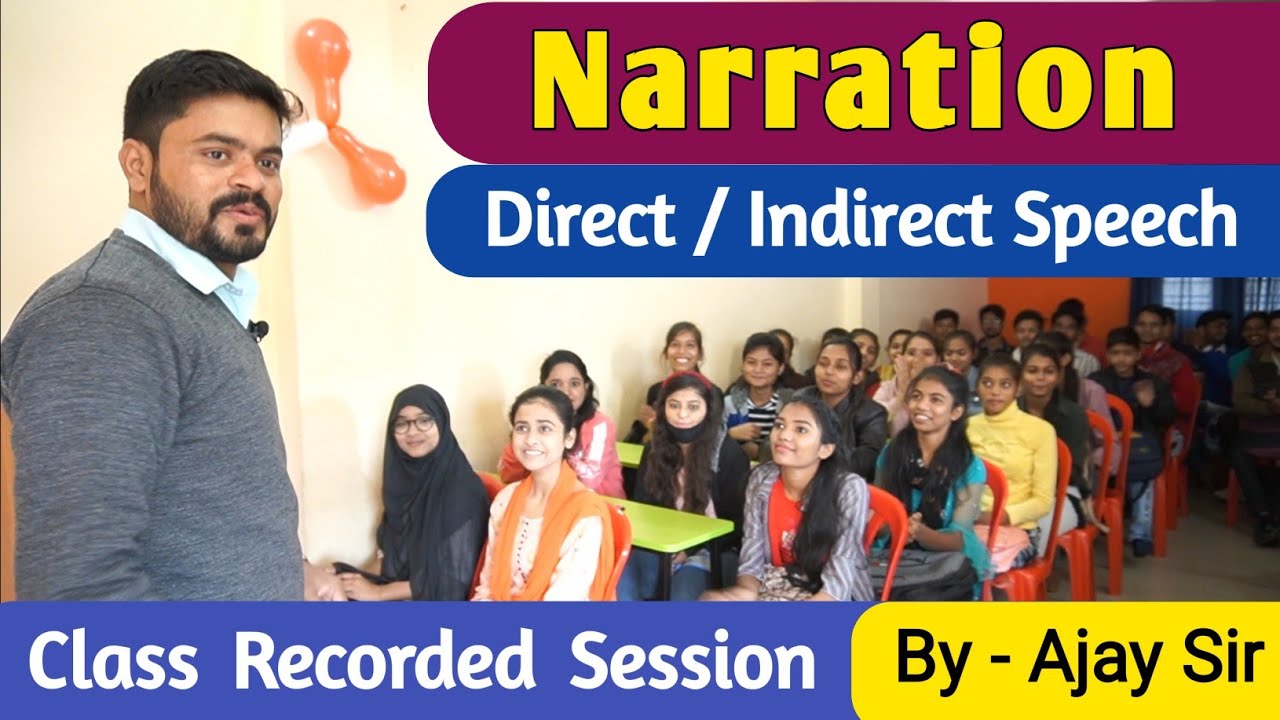 Narrations // Direct and Indirect Speech // Persona Institute For ...