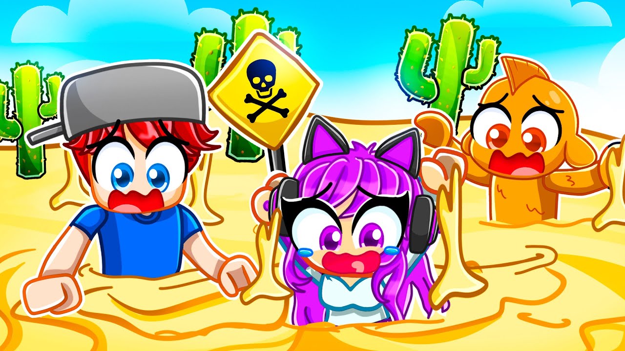 Trapped by QUICKSAND with My GIRLFRIEND in Roblox! - YouTube