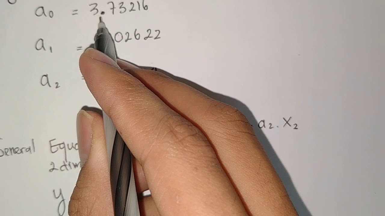 Numerical Methods - Multiple Linear Regression - Part 4 (English) - YouTube
