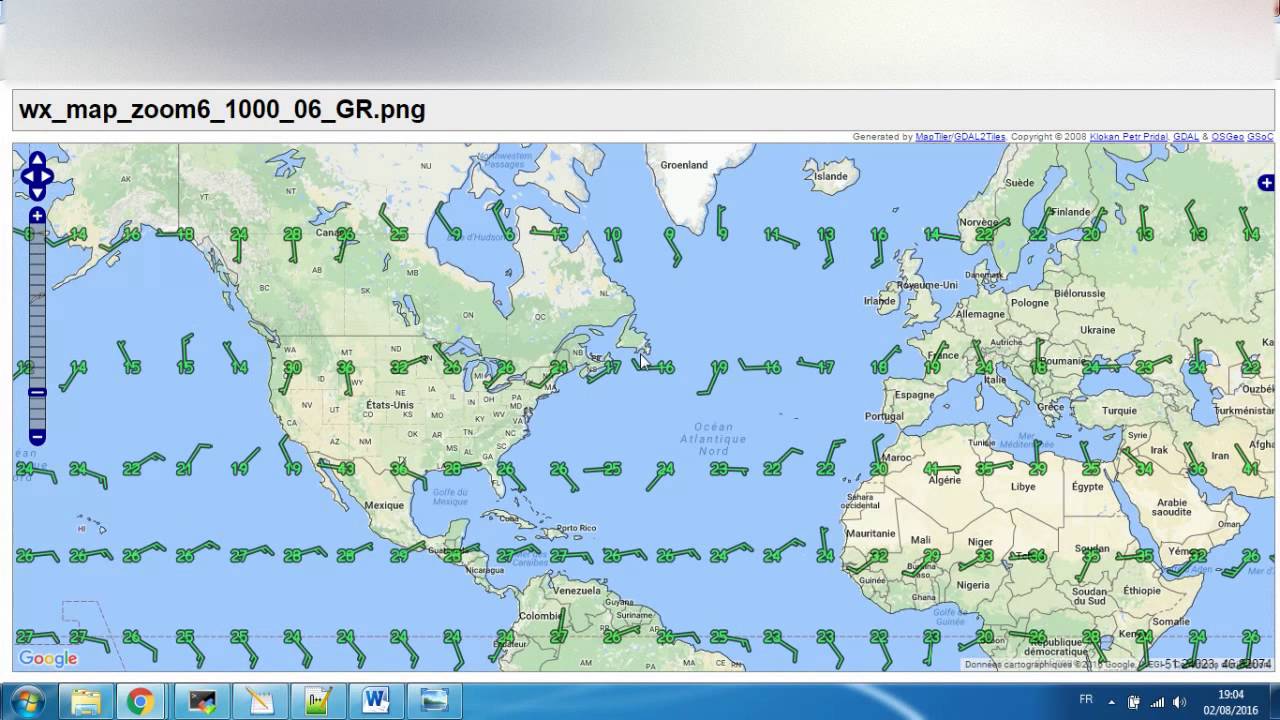 Temperaute and wind using OpenLayers - YouTube