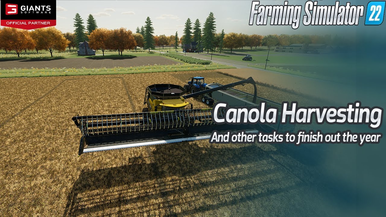 71. Canola Harvest & Other Tasks | East Vineland NJ | Farming Simulator ...