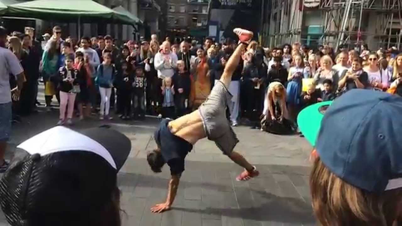 Street Dancers In Leicester Square - YouTube