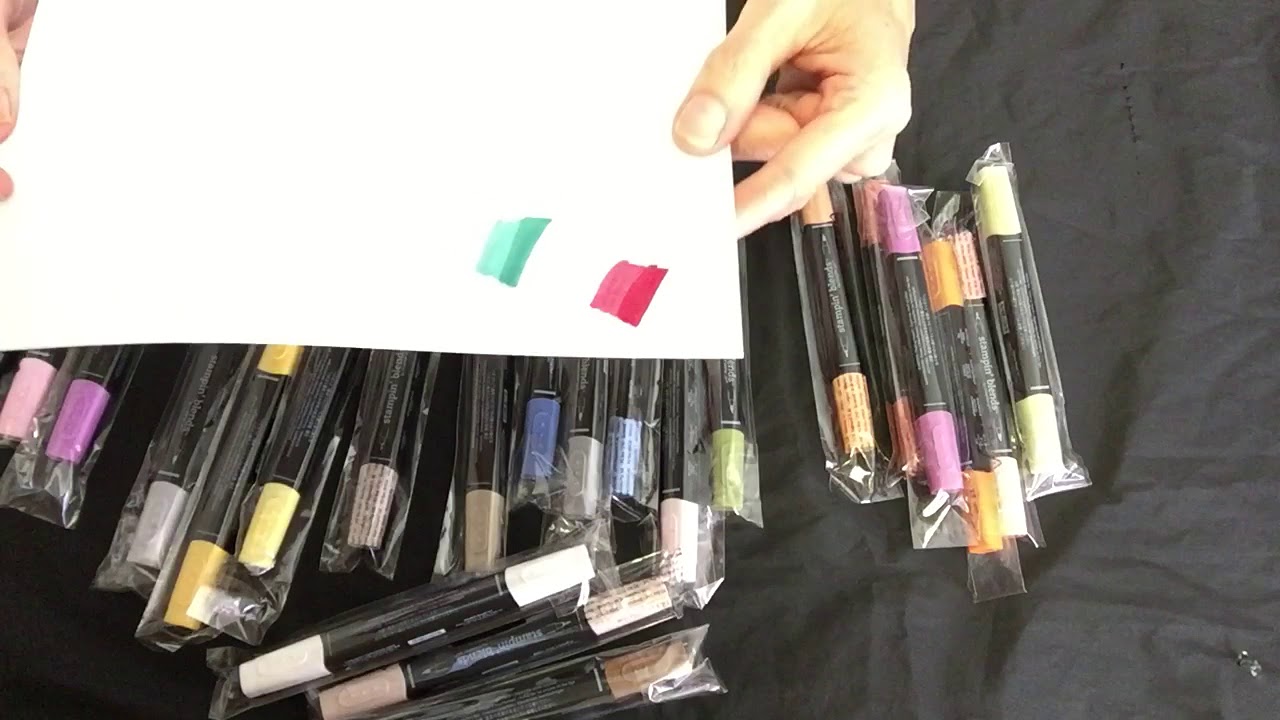 A first look at the new Stampin' Blends. - YouTube