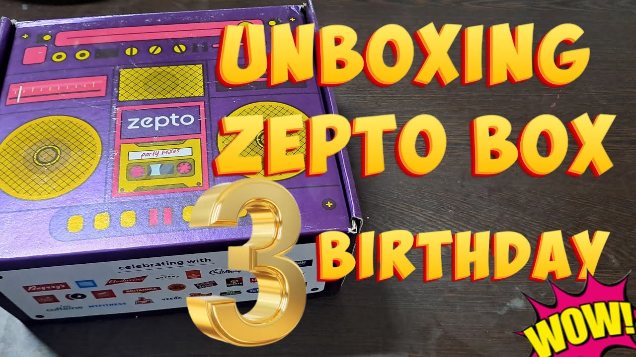 zepto turns 3 gift box unboxing | Zepto Turns 3 Gift |Zepto Birthday ...