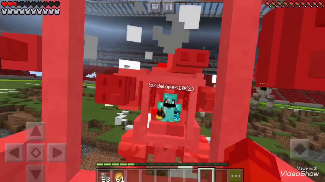 Batalha de irmãos com robôs gigantes no Minecraft pe - YouTube