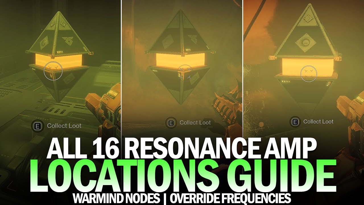 All 16 Resonance Amp Locations Guide (Warmind Nodes Found Triumphs ...
